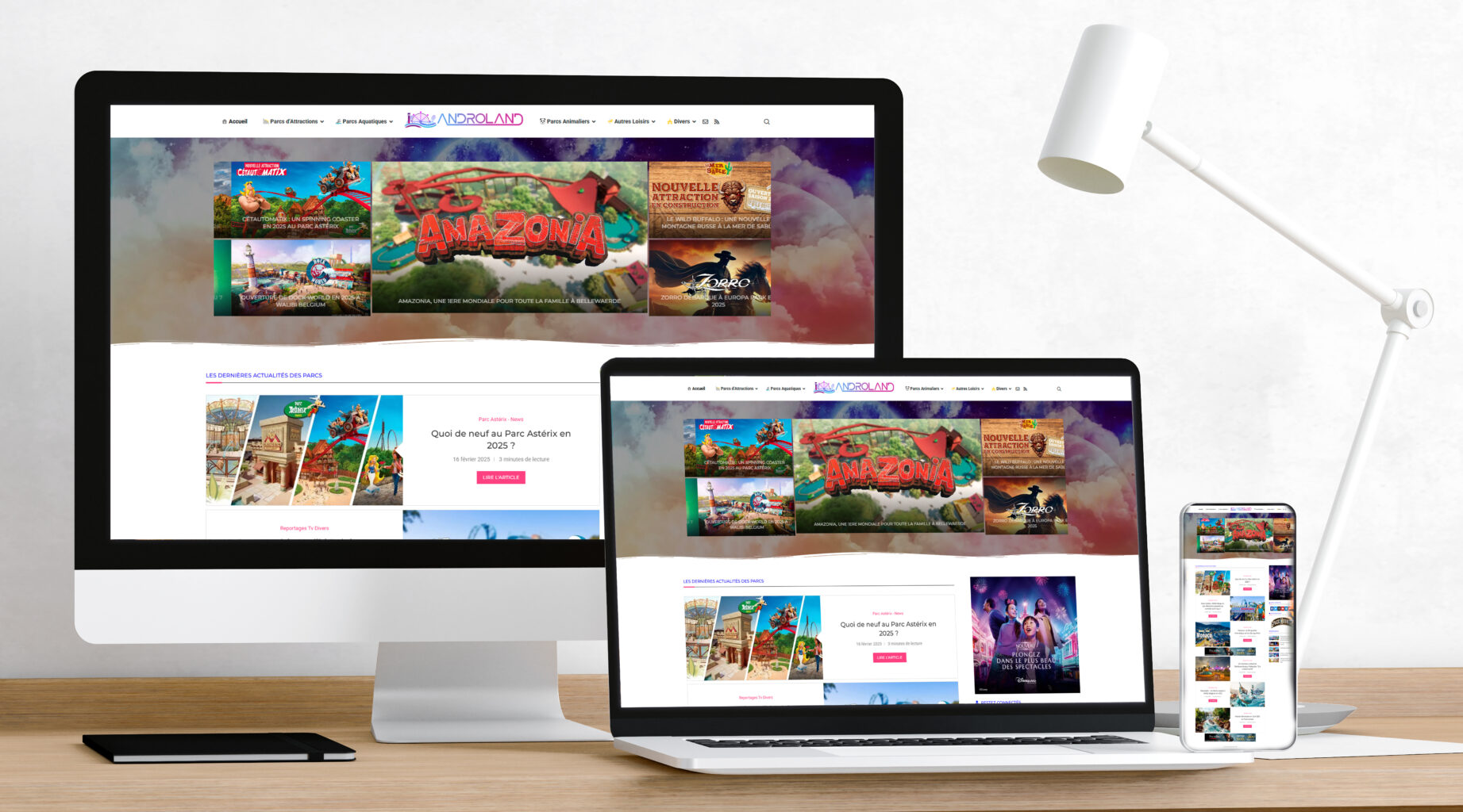 Sites Web - Androcam Productions